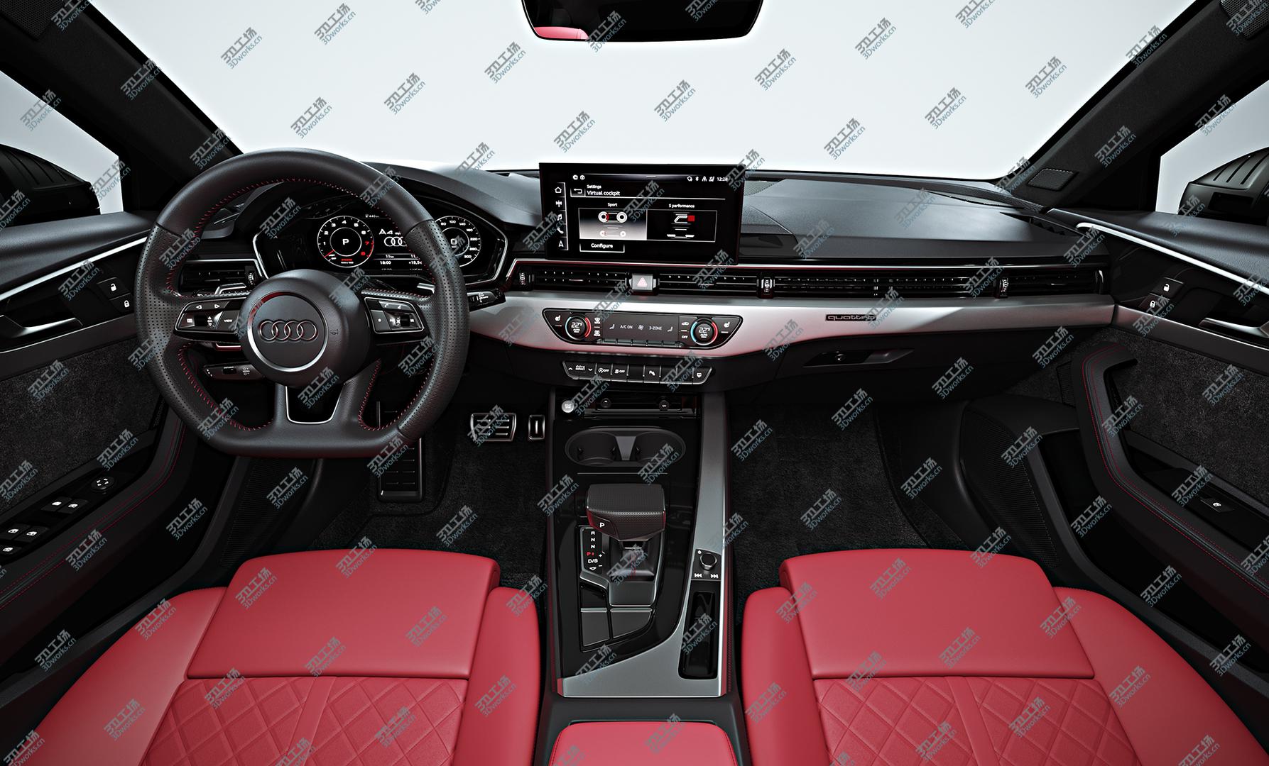 2020 Audi A4 3D Model 3D 3D 3Dworks cn